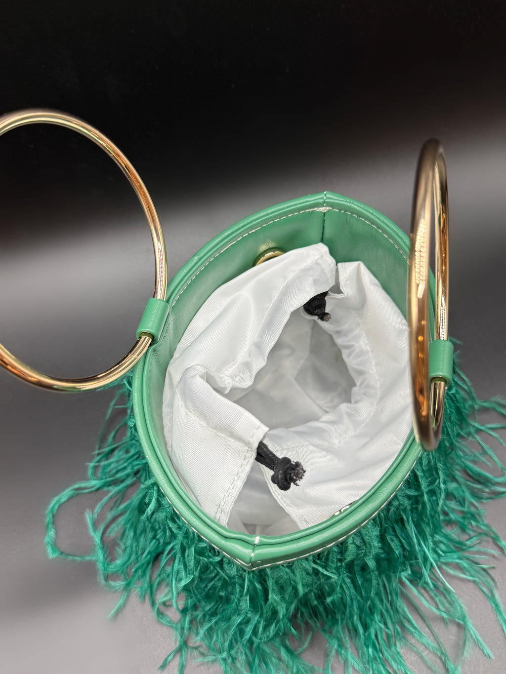 Green Feather Bucket – Creations by Niki Lassiter